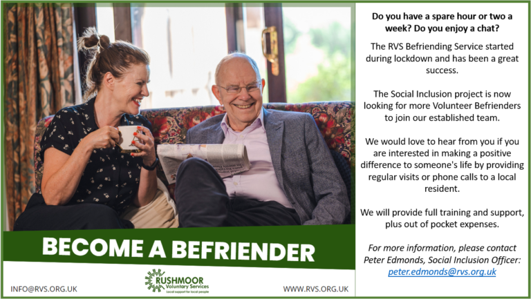 Befriending and Buddying Service – Rushmoor Voluntary Services