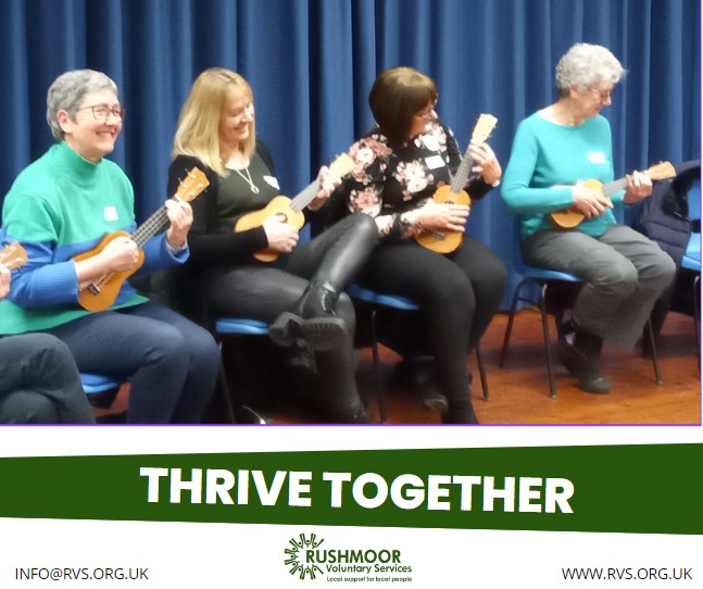Ukulele Session – Thrive Together Programme – Rushmoor Voluntary Services