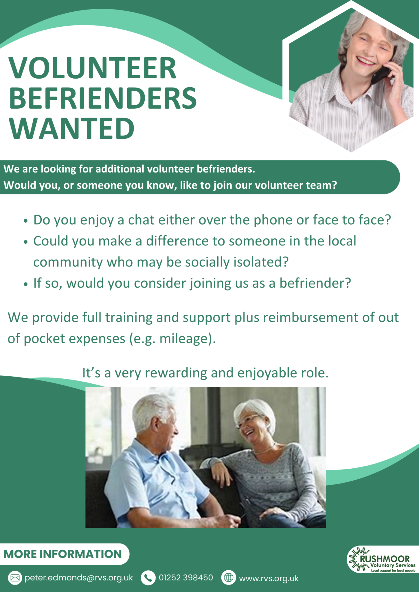 Befriending and Buddying Service – Rushmoor Voluntary Services